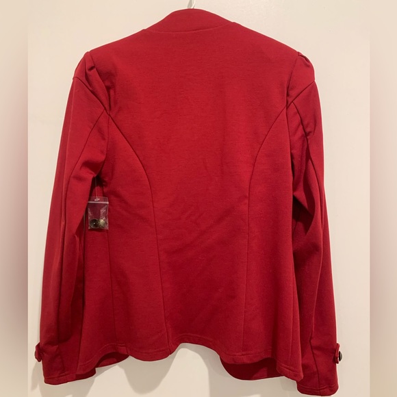 Modcloth | Jackets & Coats | Modcloth Glam Believer Red Doublebreasted ...